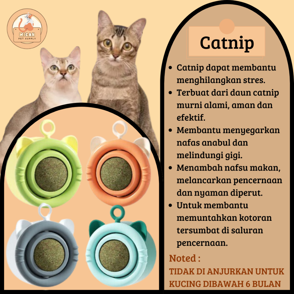 Jual cat nip catnip tempel mainan kucing dewasa bola catnip kucing catnip kucing catnip kucing ...