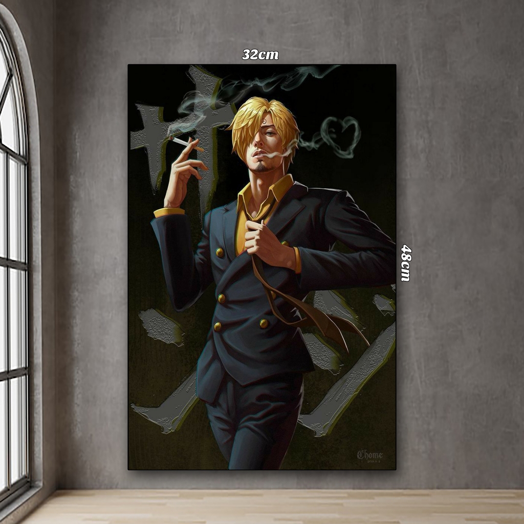 Jual poster anime one piece "SANJI" art paper a3plus walldecor | Shopee ...
