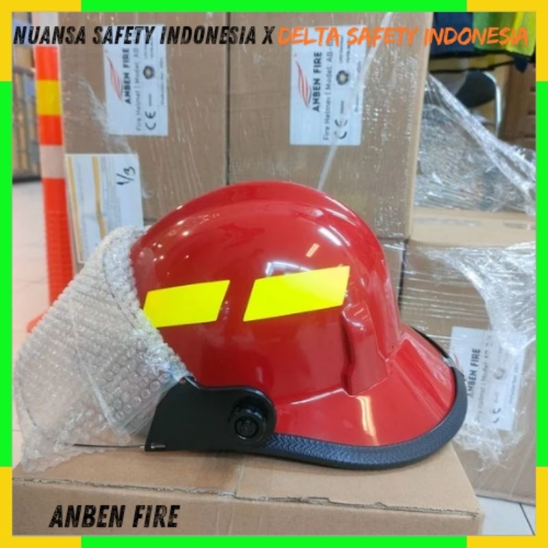 Jual Fireman Helmet Anben Fire AB-B/A Original Bersertifikat | Shopee Indonesia