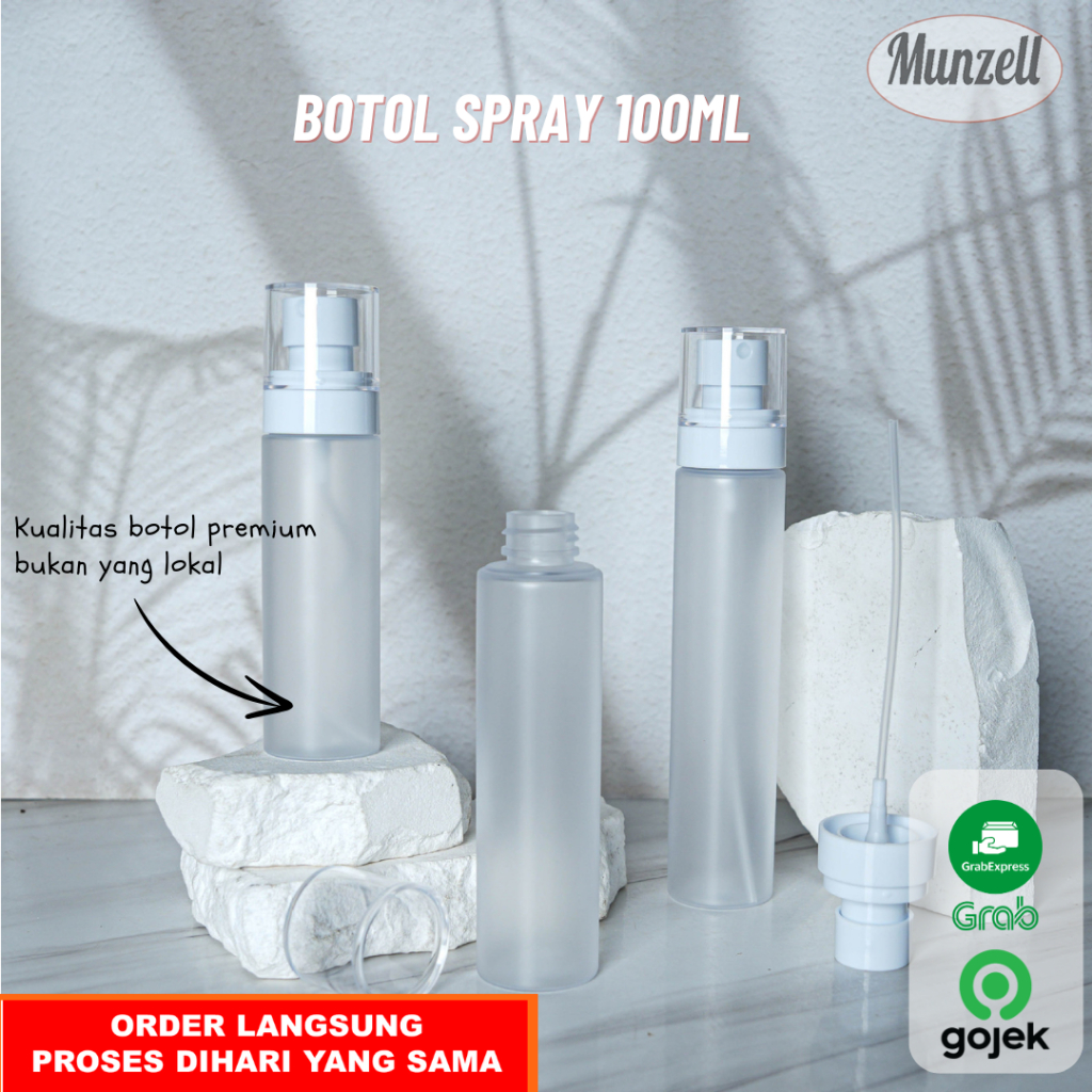 Jual botol 100 ml plastik mist spray putih kualitas botol botol spray ...