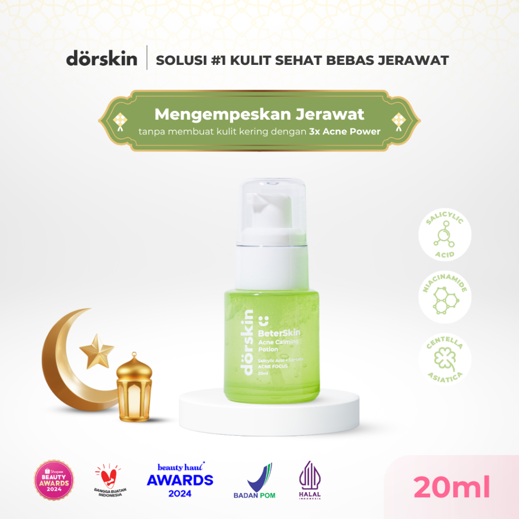 Jual [LIVE EXCLUSIVE] Dorskin BeterSkin Acne Calming Potion - Serum ...