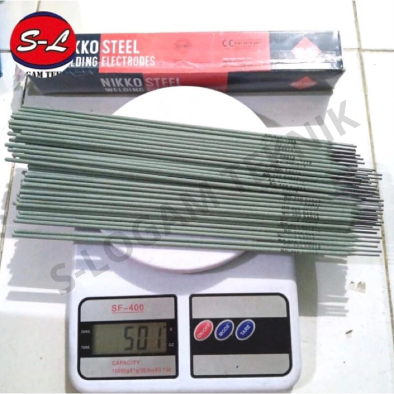 Jual 500GR Kawat Las Besi RD 260 1.6 mm NIKKO STEEL 1/2 KG Welding Electrodes E 6013 | Shopee ...