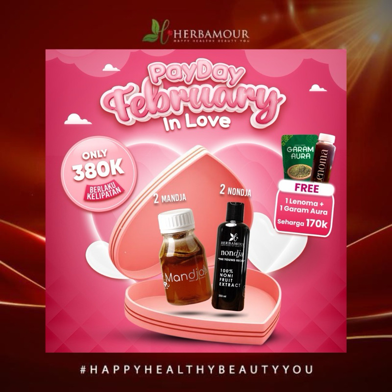 Jual PAYDAY FEBRUARY IN LOVE - Pembelian 2pc Nondja dan 2pc Mandja ...