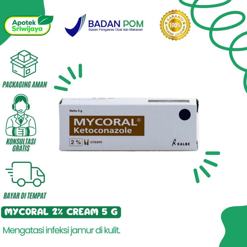 Jual MYCORAL 2% CREAM 5 G | Shopee Indonesia