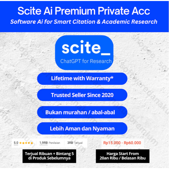 Jual 2 - Scite Ai Premium Lifetime | Software inovasi sitasi cerdas, tingkatkan riset | Shopee ...