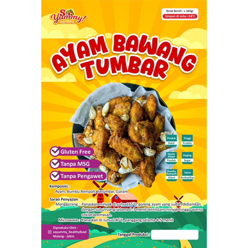 Jual Ayam bawang tumbar (produk fast moving,jika stok ada di Frezer ...