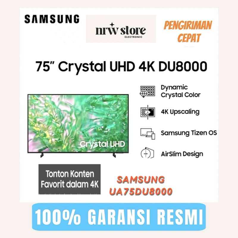Jual SAMSUNG 75 INCH SMART TV UA-75DU8000 | Shopee Indonesia