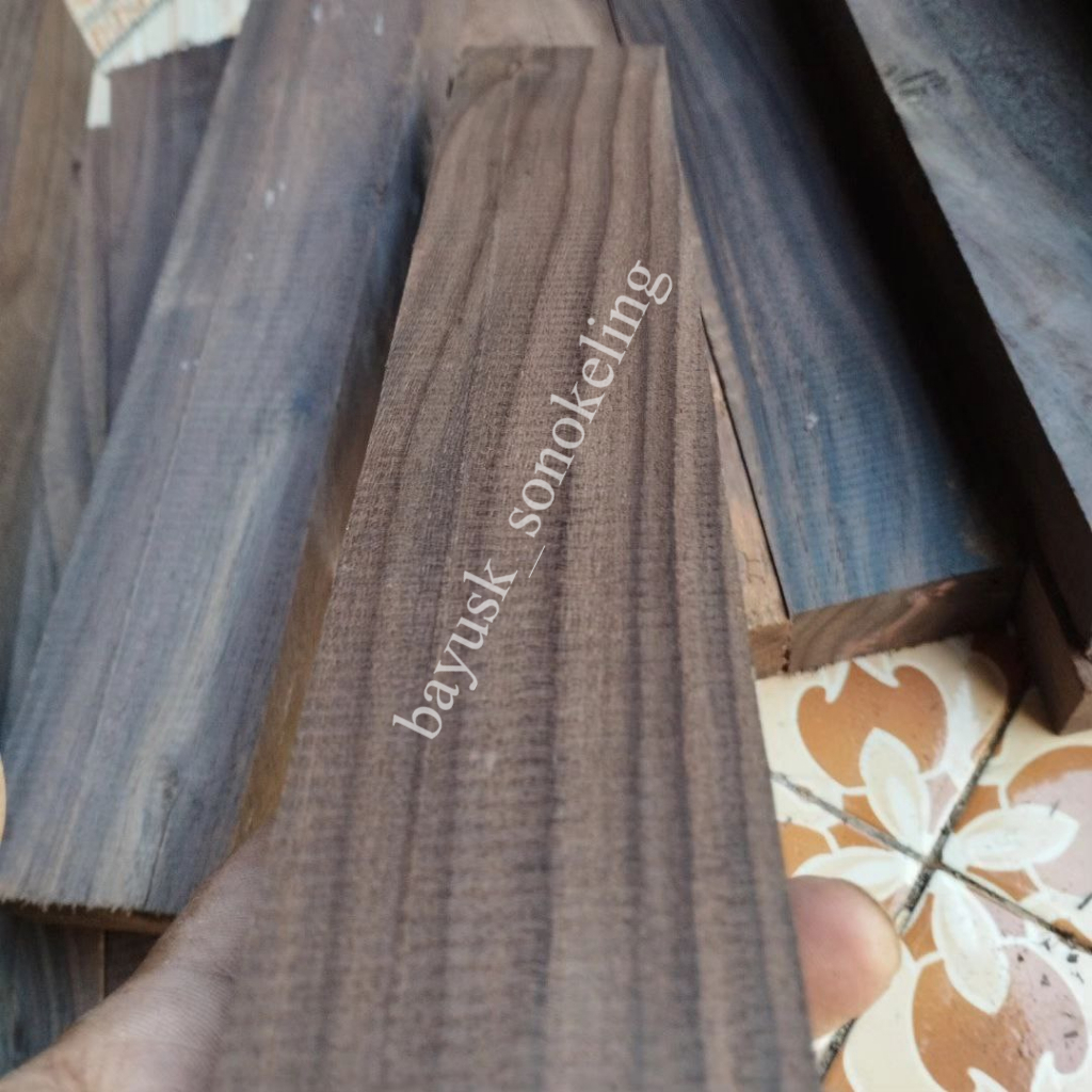 Jual Kayu sonokeling full galih ukuran lebar 5 - 6 | ukuran lain bisa ...