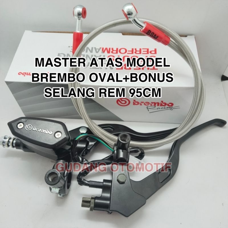 Jual ( COD )PAKET MASTER REM TABUNG OVAL SET KIRI DAN KANAN PLUS SELANG ...