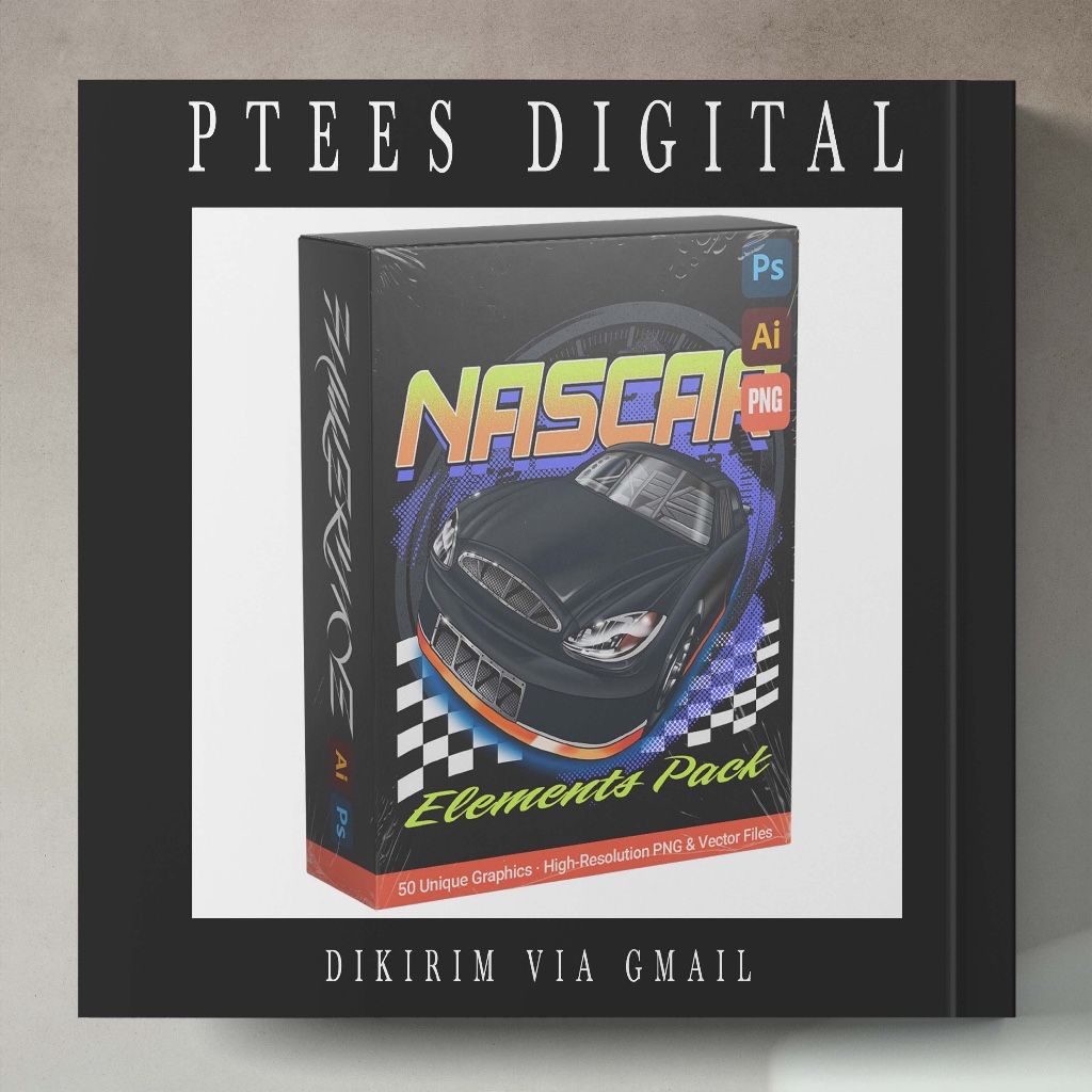 Jual PD0623 - FULLERMOE - NASCAR ELEMENTS PACK VOL 1 - AI + PNG ...