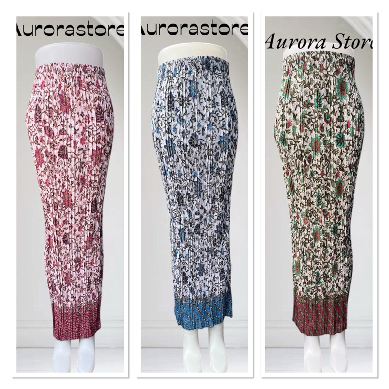 Jual ROK PLISKET BATIK MOTIF TANJUNG BUAT BAWAHAN KEBAYA MODERN SERAGAM ...