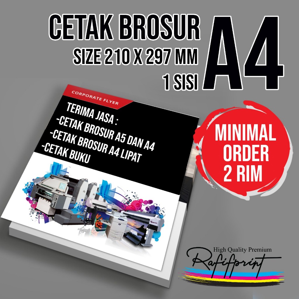 Jual CETAK BROSUR A4 , COMPRO , FLAYER 1 SISI (MINIMAL ORDER 2 RIM ) | Shopee Indonesia