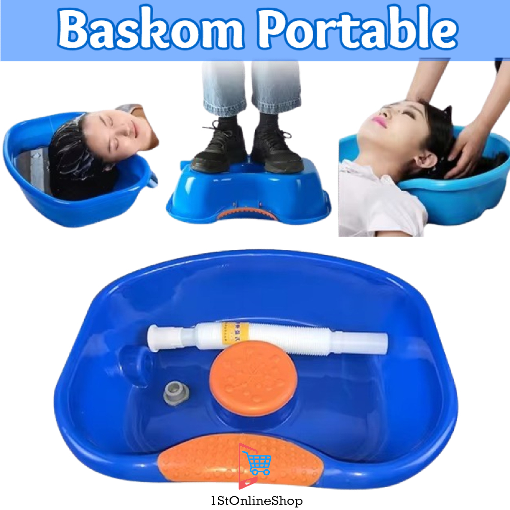 Jual Baskom Keramas Portable Bak Tempat Cuci Rambut Portabel Baskom ...