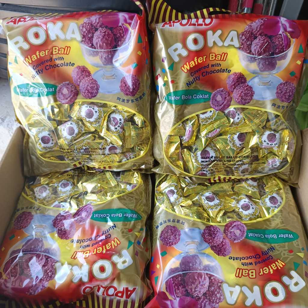Jual Apollo Roka Chocolate Wafer BAG [50 pcs] | Shopee Indonesia
