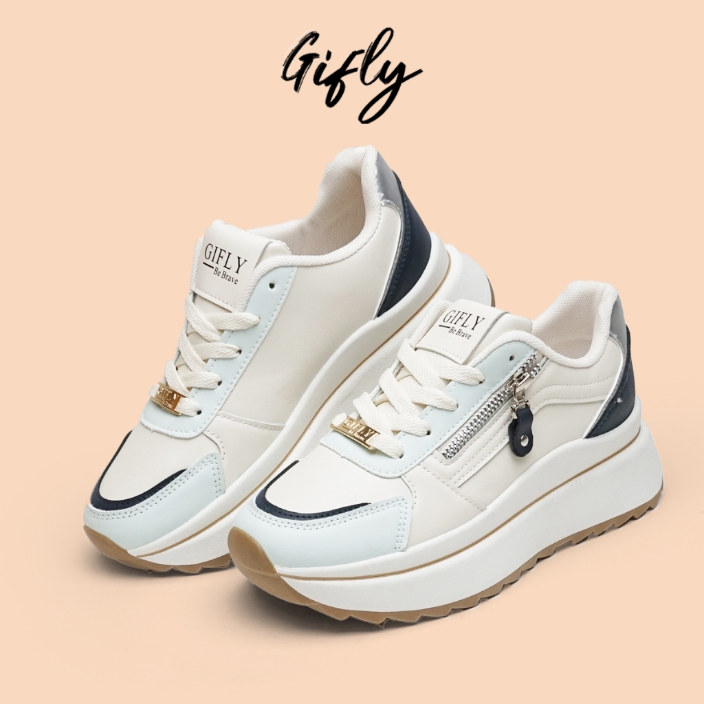 Jual GIFLY Yuna Sepatu Sneakers Wanita Sport Shoes GIF13-5 | Shopee ...