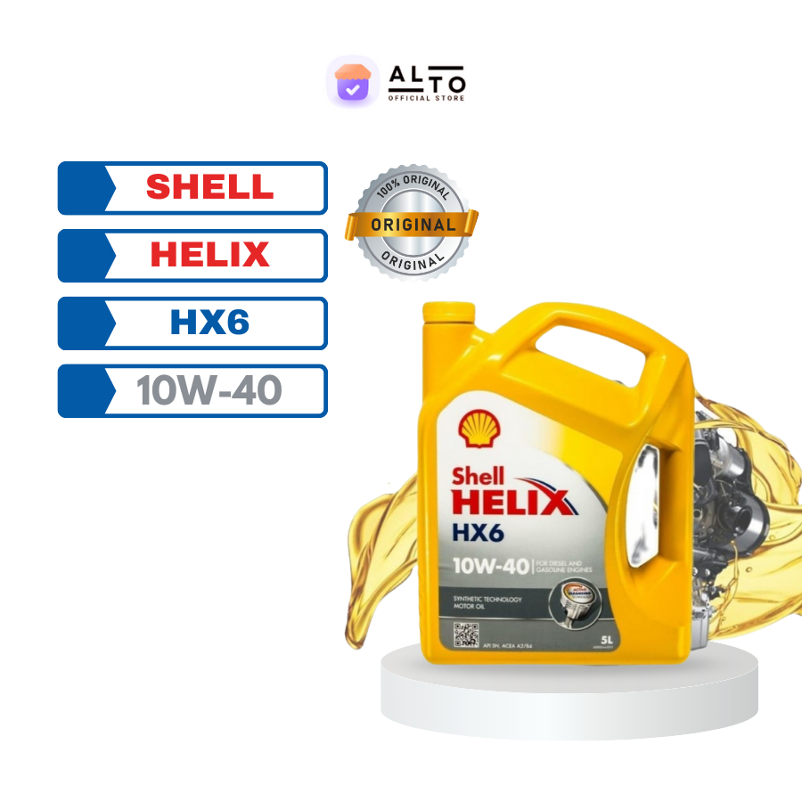 Jual Oli Mobil Shell Helix HX6 10W-40 Galon [4Liter] | Shopee Indonesia