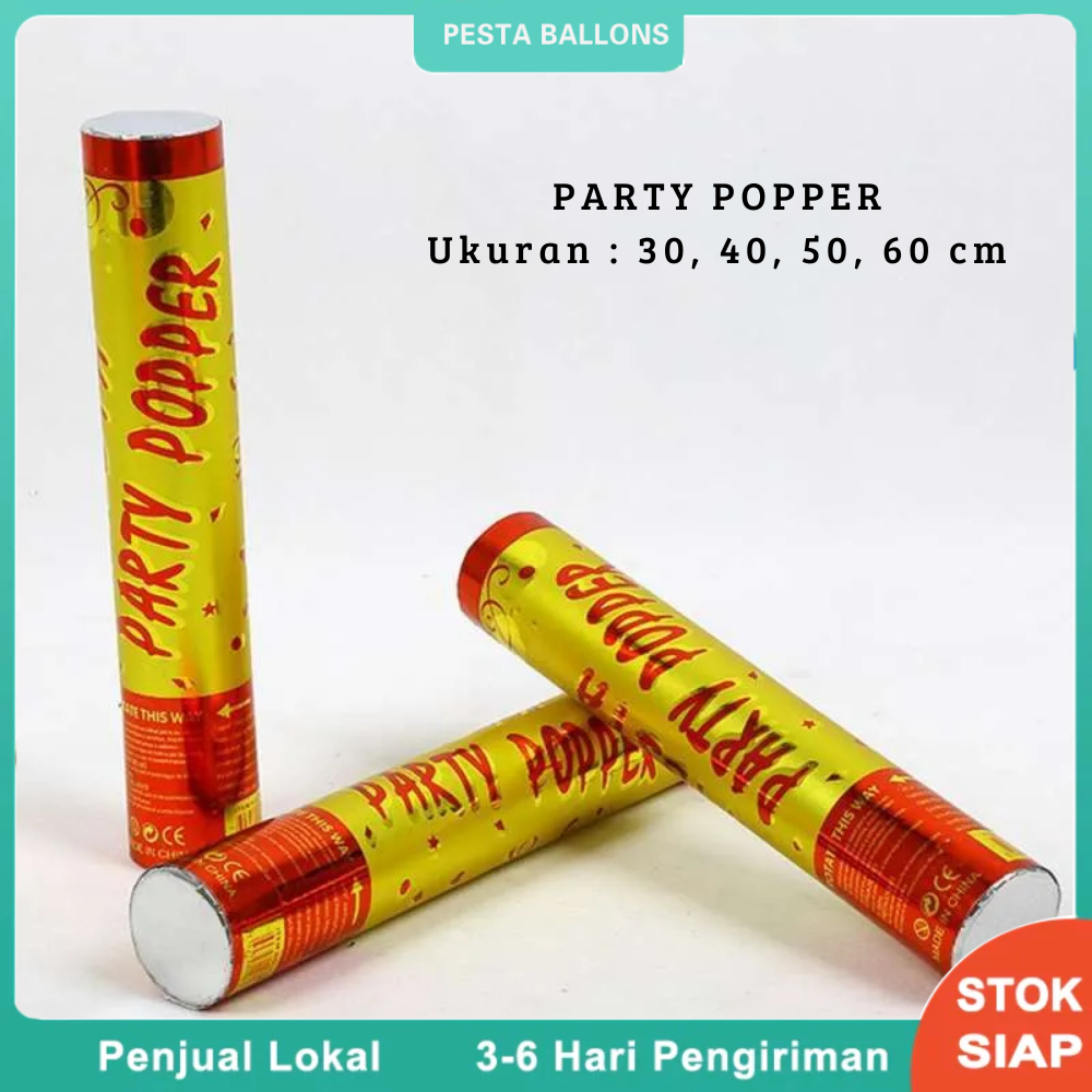 Jual Party Popper Confetti/Snow Spray Semprotan/30-60cm Semburan Kertas ...