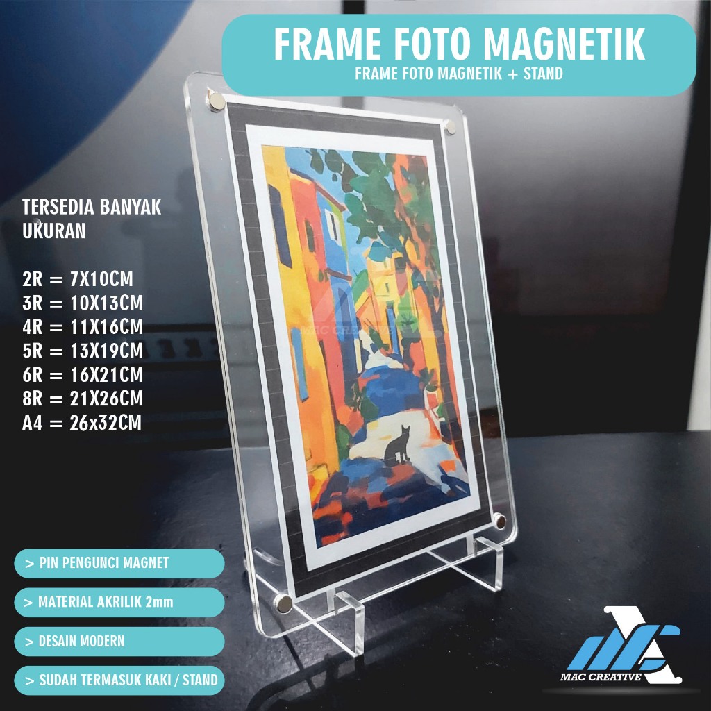 Jual FRAME FOTO AKRILIK MAGNET SEMUA UKURAN, FRAME PHOTO AKRILIK MAGNET ...