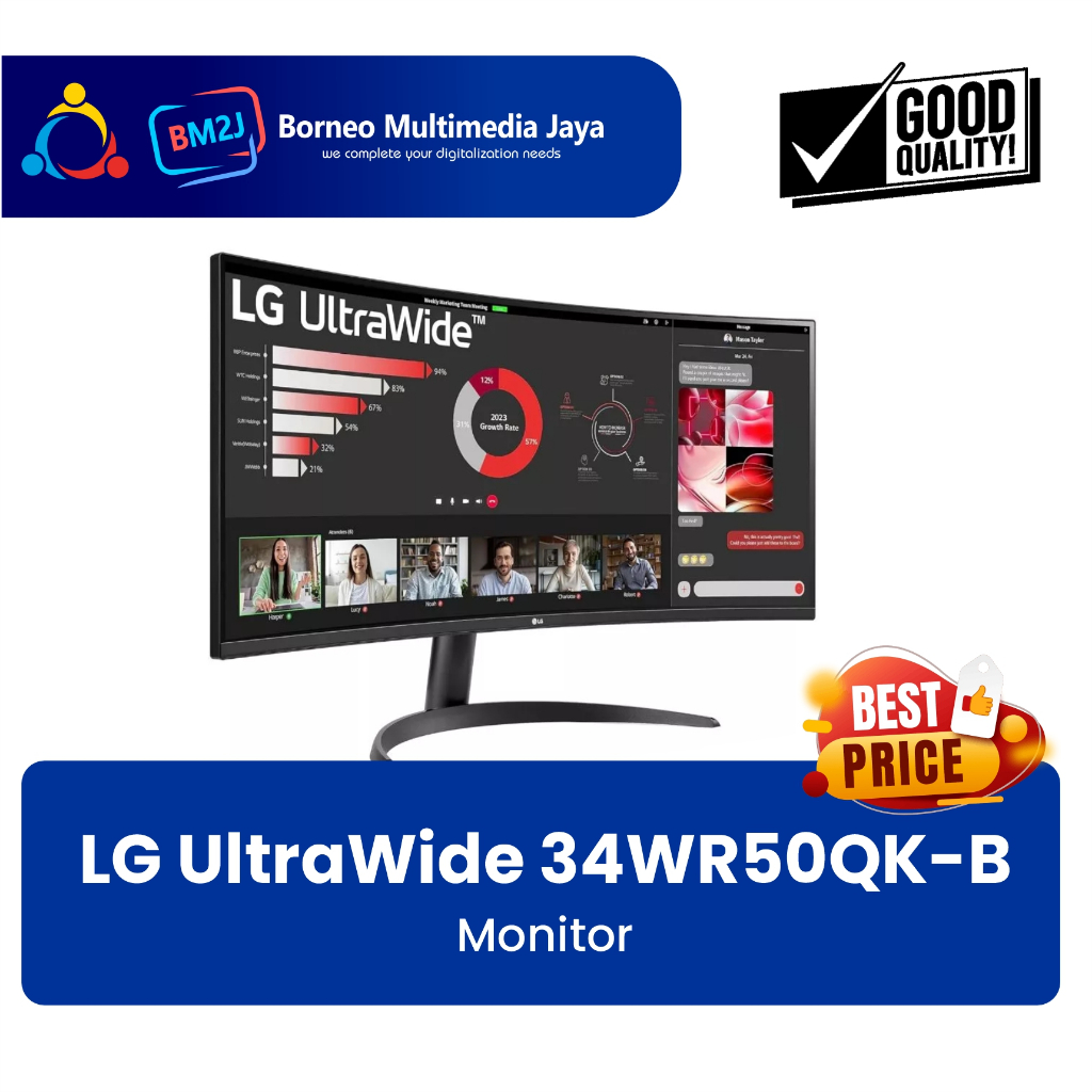 Jual Monitor LG 34WR50QK-B 34" Curved Ultrawide QHD IPS sRGB FreeSync ...