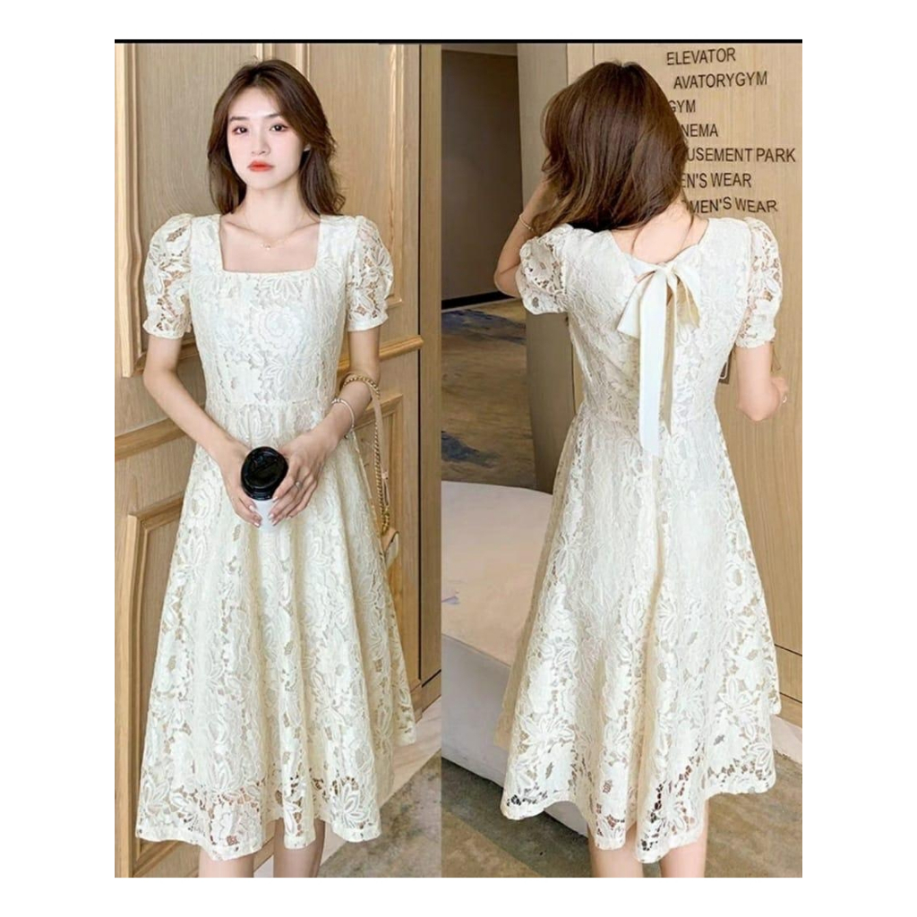Jual Gaun Kondangan Wedding Dress Pesta Wanita Kekinian Midi Acara ...