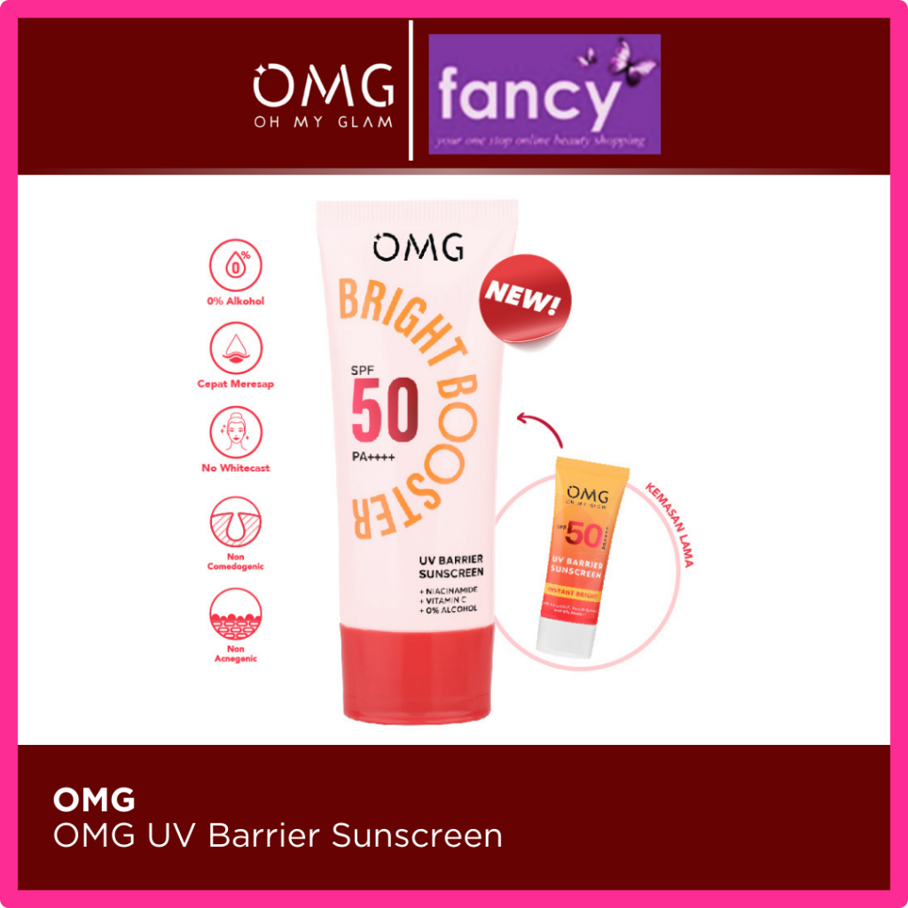 Jual OMG OH MY GLOW UV Barrier Sunscreen SPF 50 PA++++ 25 ml ...