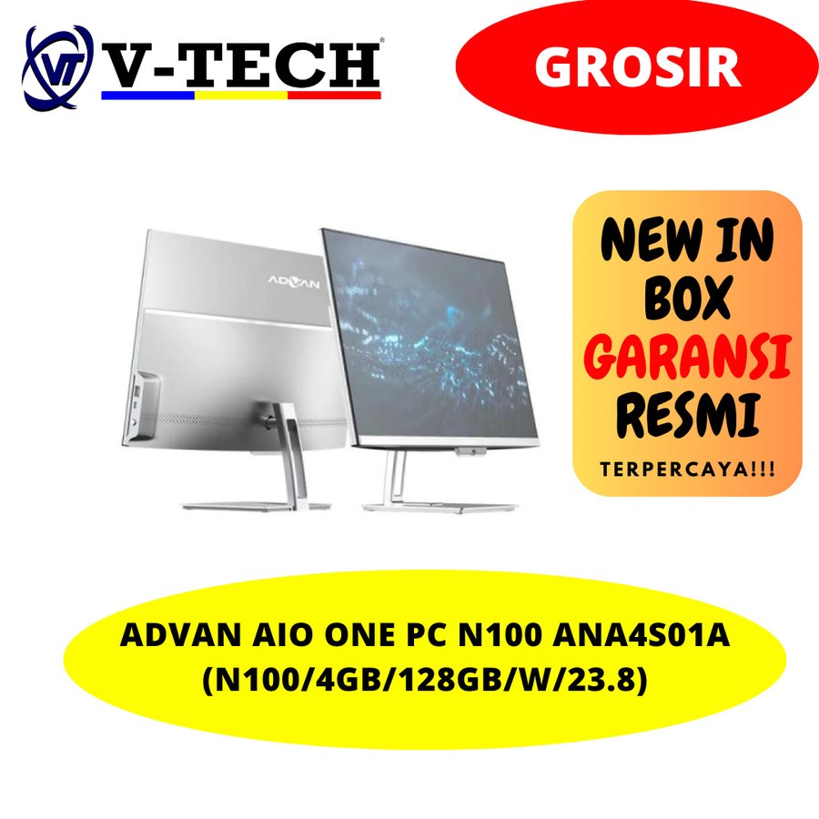 Jual ADVAN AIO ONE PC N100 ANA4S01A (N100/4GB/128GB/W/23.8) | Shopee ...