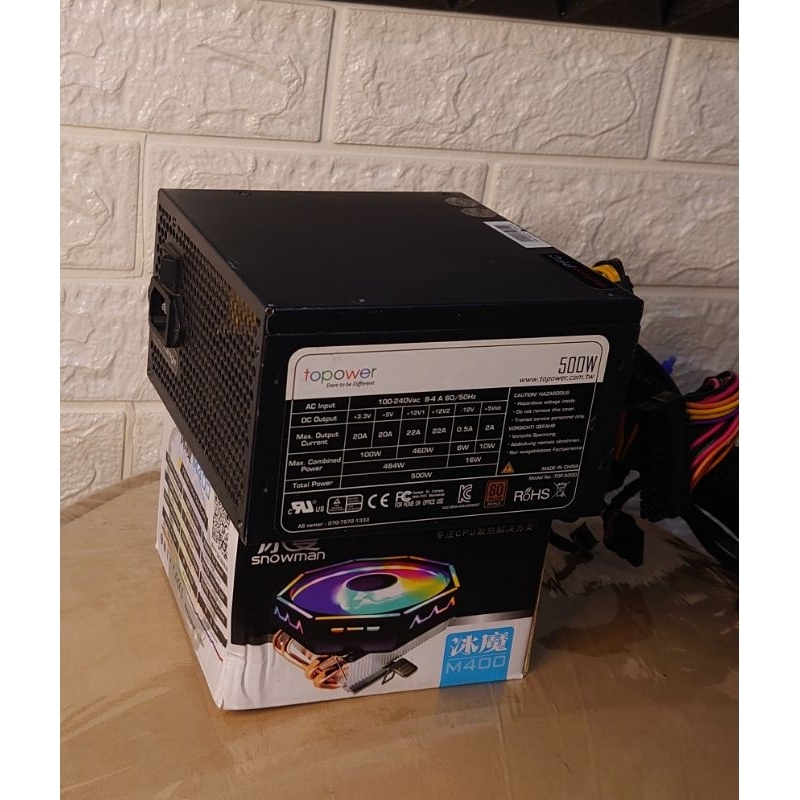 Jual PSU 500 watt 80+ bronze Topower | Shopee Indonesia