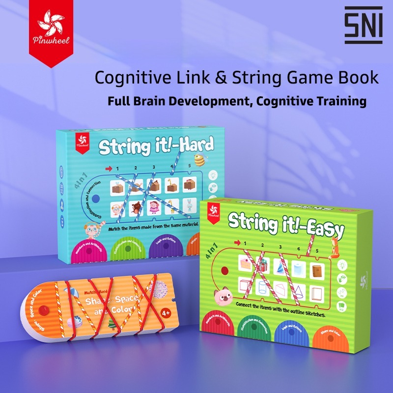 Jual Pinwheel String It Logic Game Smart Toys 3-6 Ages Mainan Edukasi ...