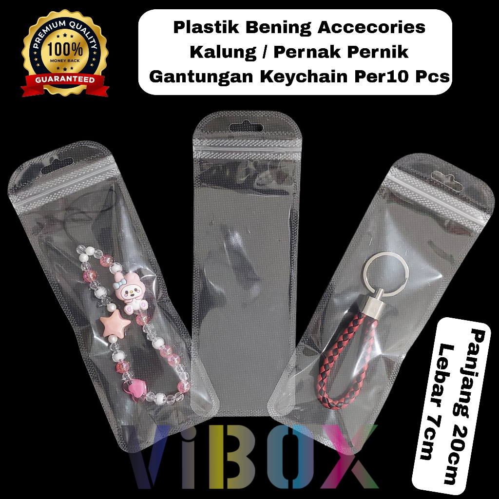 Jual (10pc) Plastik Packing Klip Plastik Ziplock 7 x 20cm Transparan ...
