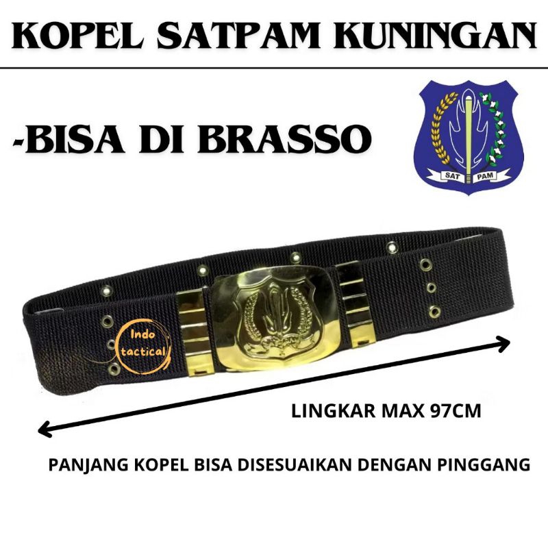 Jual KOPEL SECURITY KOPEL KUNINGAN SABUK SECURITY SABUK SATPAM SABUK ...