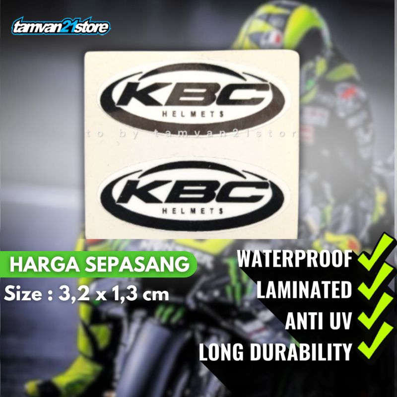 Jual SEPASANG Stiker Logo KBC HELMET / Sticker KBC / StikerHelm ...