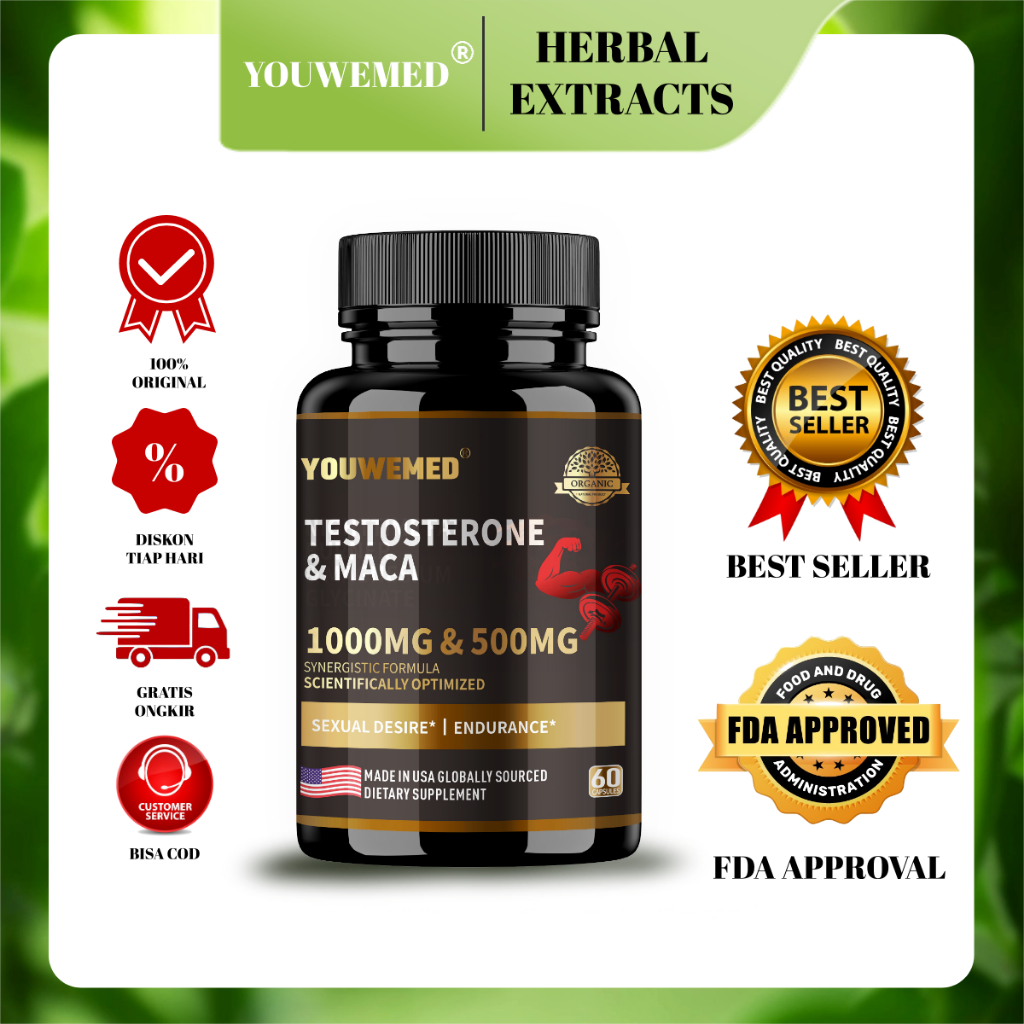 Jual Testosteron + Maca, Membantu Mengurangi Kelelahan & Menambah ...