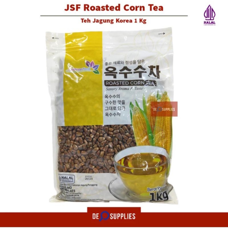 Jual JSF Roasted Corn Tea 1kg - Teh Jagung Panggang Oksusucha Minuman ...