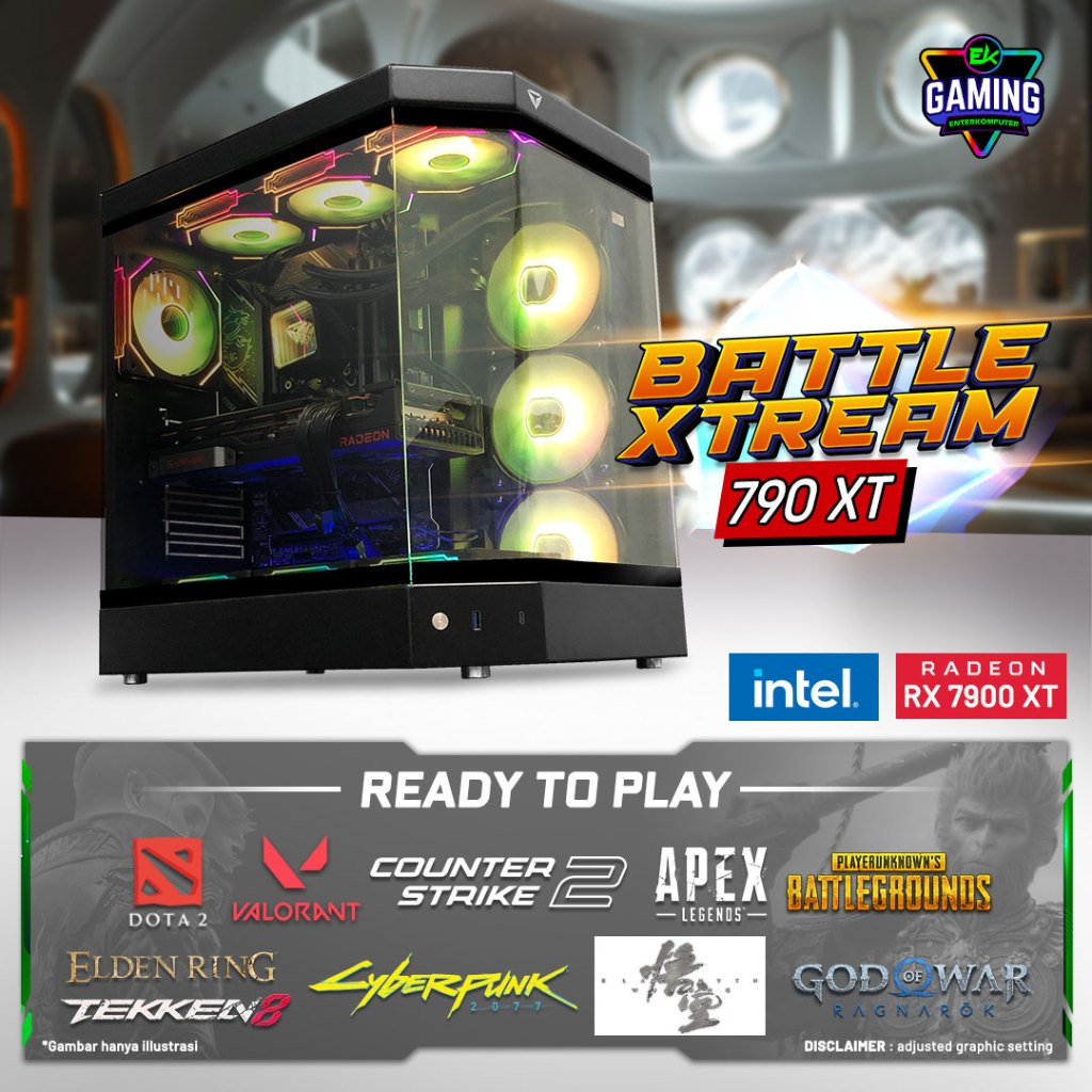 Jual PC Rakitan EK Gaming BattleXtream 790XT - Core i7 RX 7900 XT - Enter Komputer | Shopee ...
