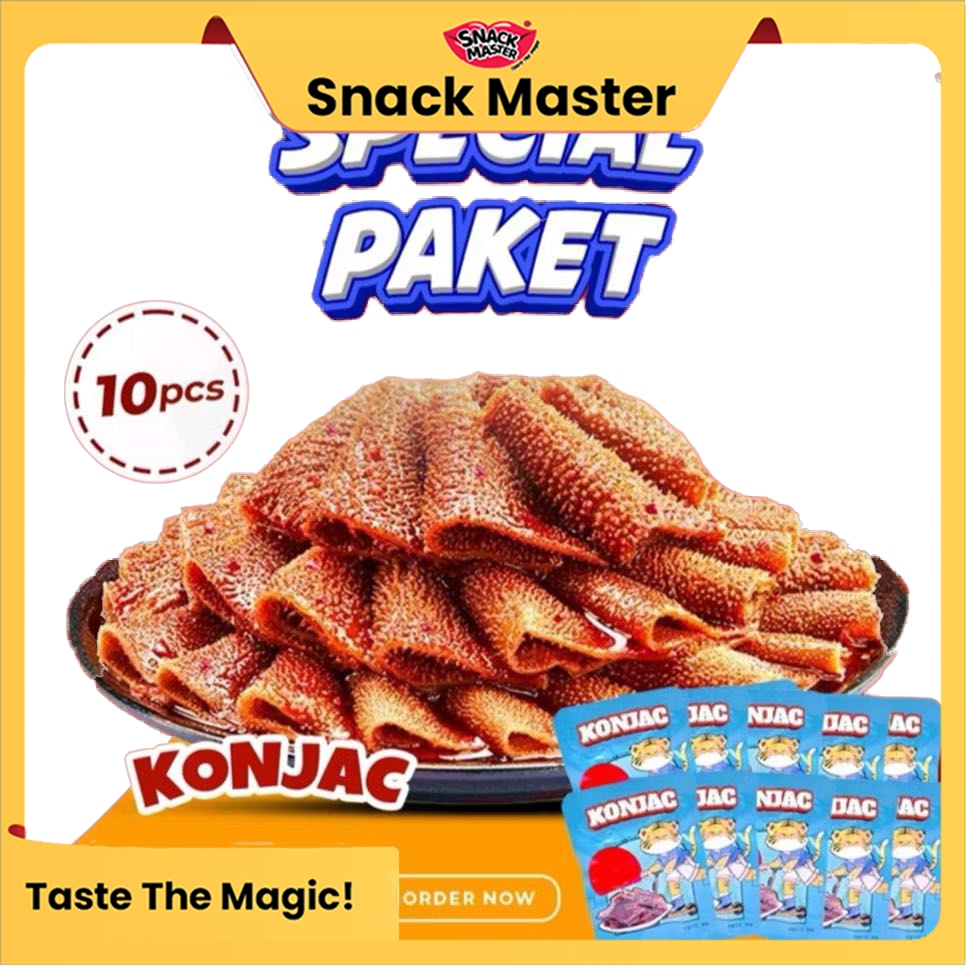 Jual Snack Master - Cemilan Pedas Konjac Snack [Special paket 10pcs ...