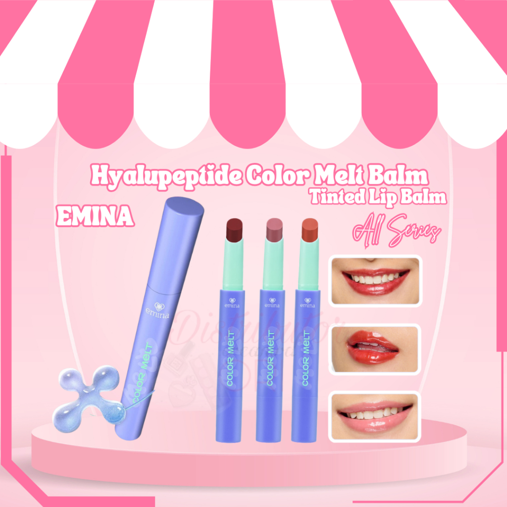 Jual Emina Hyalupeptide Color Melt Balm - Tinted Lip Balm Melembabkan ...