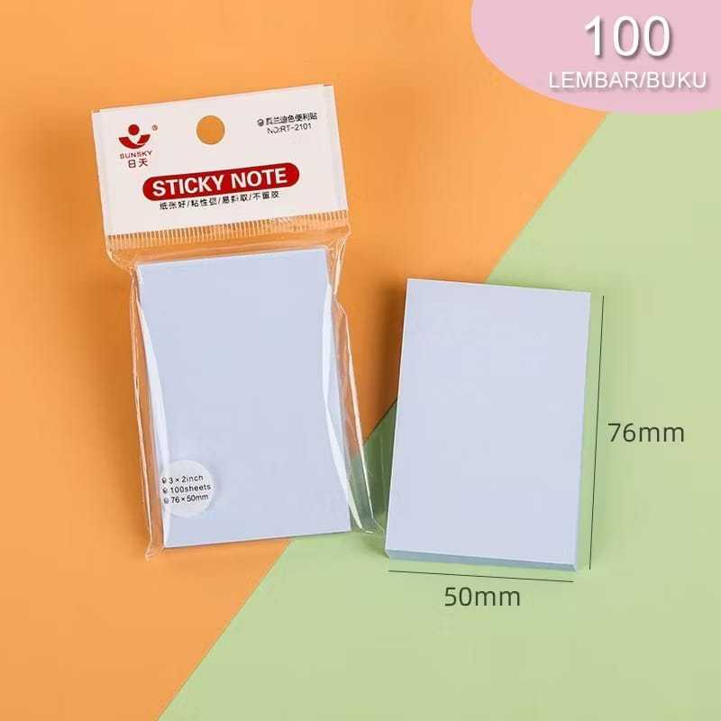 Jual urb- Sticky Notes Memo 76x51 Polos Penanda Pengingat Kertas Buku ...