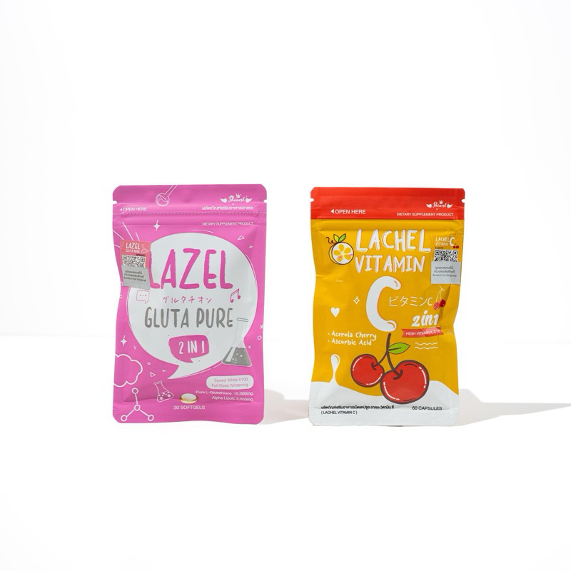 Jual BUNDLE GLUTA LAZEL PURE LACHEL VITAMIN C ORIGINAL THAILAND BARCODE ...