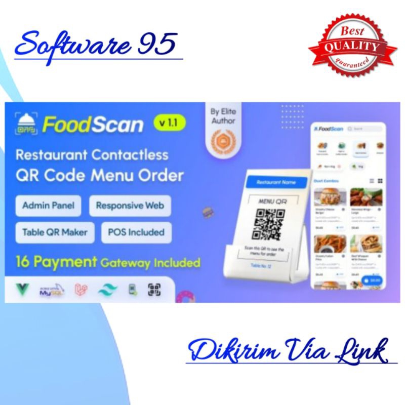 Jual FoodScan v1.6 – QR Code Restaurant Menu Maker and Contactless Table Ordering System with ...