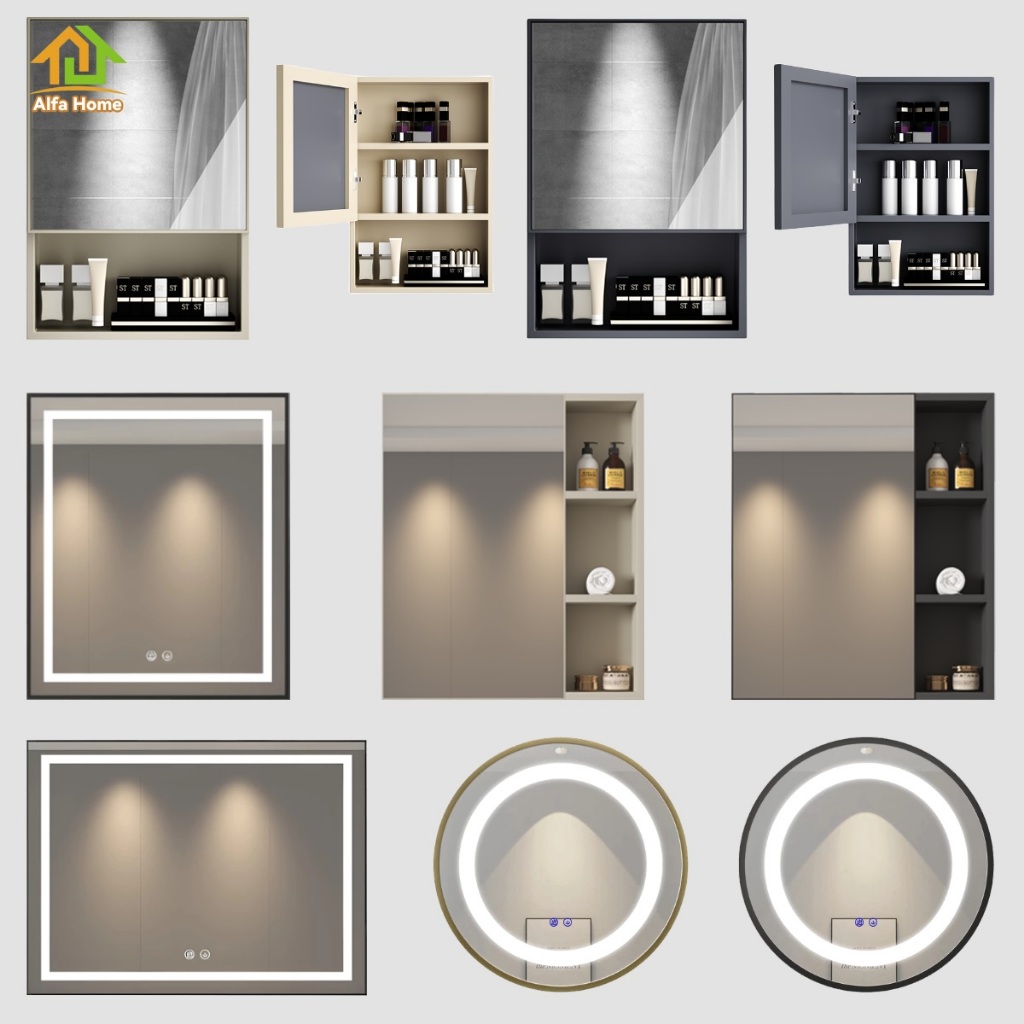 Jual Full Aluminium | Kabinet Cermin Kamar Mandi,40cm/60cm/80cm ...