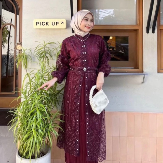 Jual Azzura Outer Brukat by.beena / Outer Kondangan / Outer Lebaran ...