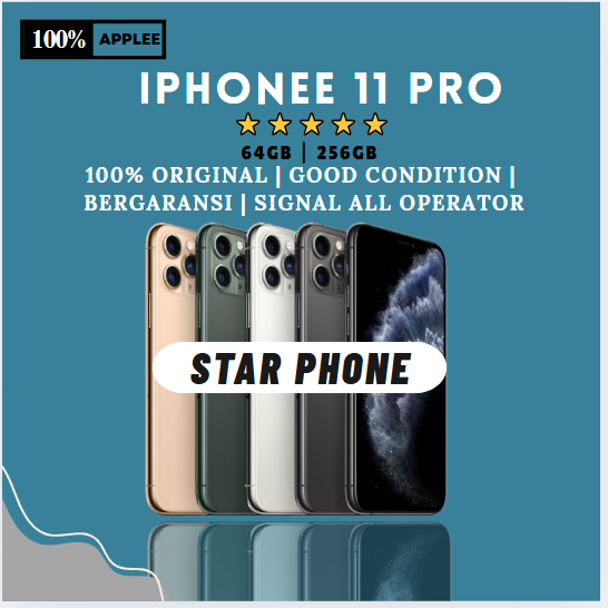 Jual i Phonee 11 Pro 64GB 256GB Second ORIGINAL /Fullset /Mulus Like New/ Bergaransi /Best ...