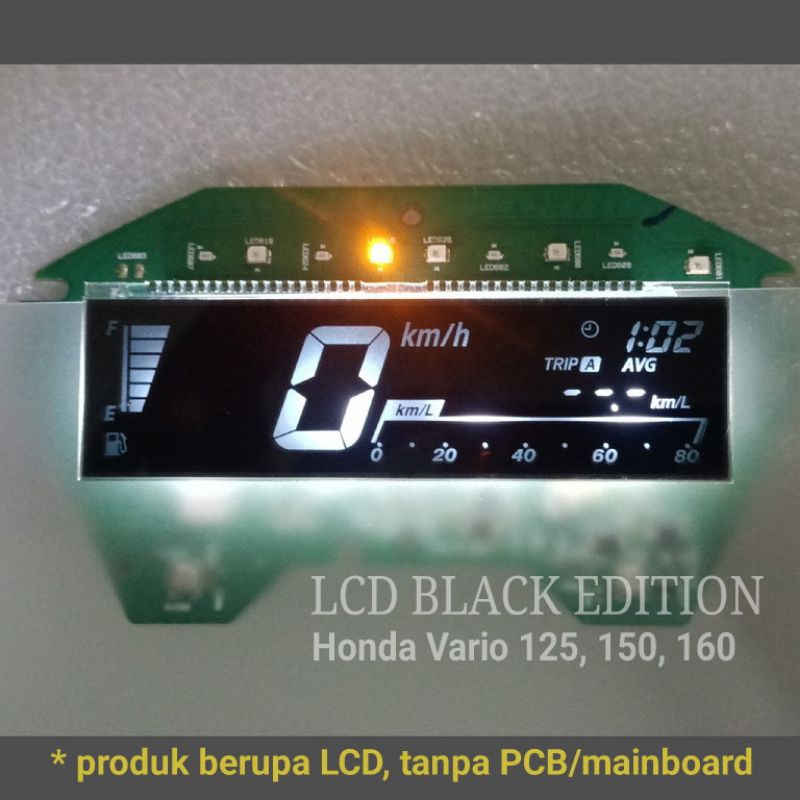 Jual [VA] LCD Vario New 125, 150, 160 Black Edition, Tampil warna Hitam ...