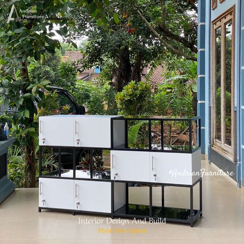 Jual Rak Buku Industrial / File Office Minimalis Modern Fin. HPL ...