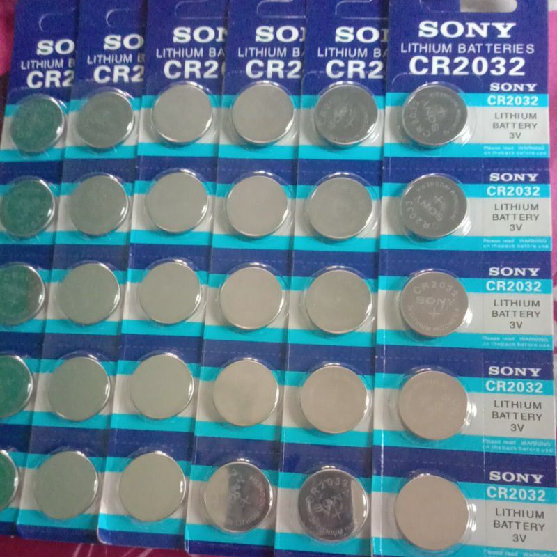 Jual SONY BATERAI LITHIUM BATTERY CR2032 CR 2032 CMOS JAM KOMPUTER ...