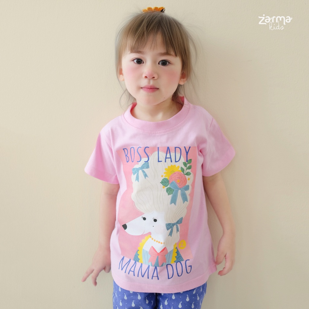 Jual ZARMA KIDS - Mama Dog Tee / T-shirt Print Anak Perempuan / Kaos ...