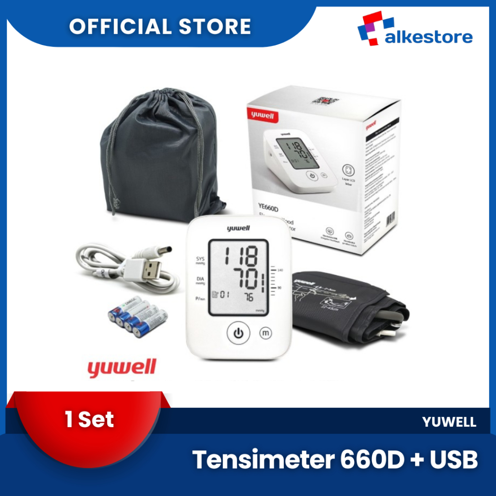 Jual YUWELL - Tensimeter 660D + USB/Tensi Digital/Alat Ukur Tekanan ...