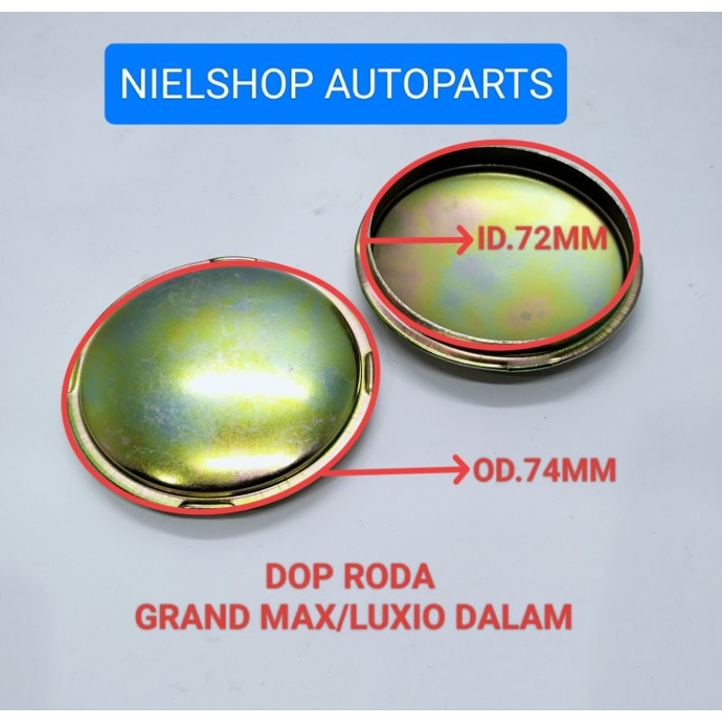 Jual DOP RODA UNTUK MOBIL GRAND MAX/LUXIO DALAM (ID.72MM OD.74MM ...