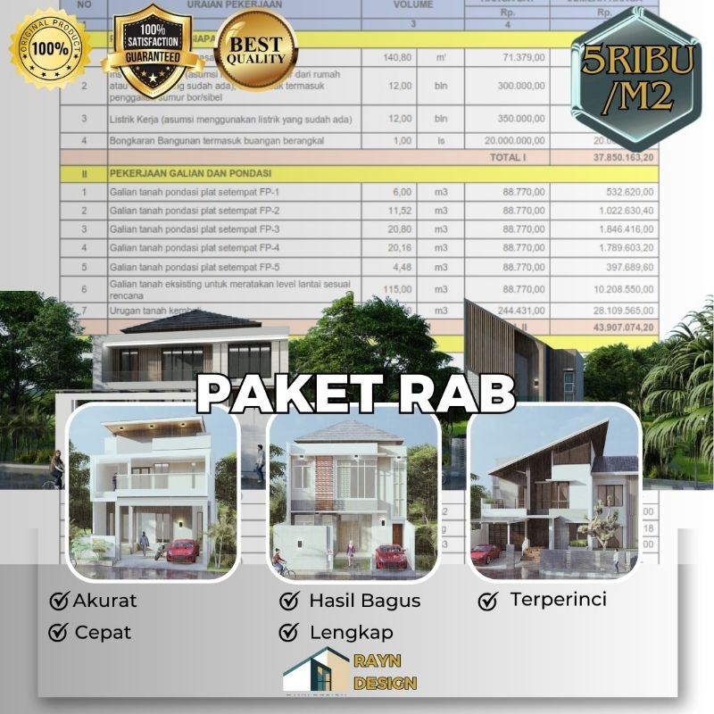 Jual Jasa Hitung RAB Rumah Lengkap Dan Terperinci | Shopee Indonesia