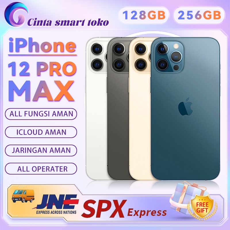 Jual IPHONE 12 Pro Max Second 256GB 128GB 100%Asli FULLSET Mulus All SIM All fungsi aman ...